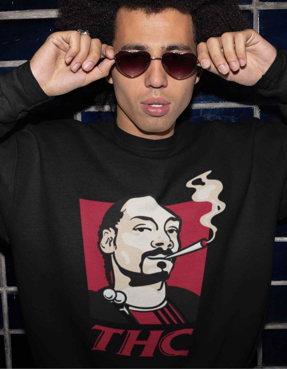 THC X KFC Oversized Black Sweatshirt – Teegram.in